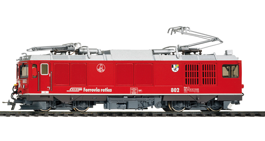RhB Gem 4/4 802 „Murmeltier“ Zweikraftlok modernisiert von Bemo – Modellbahn Schweiz